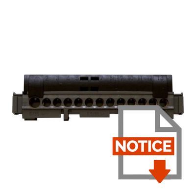 LEGRAND Bornier de répartition isolé IP 2X phase 1 connexion 6 à 25mm² ...