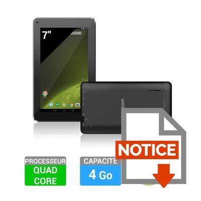 Logicom L-ement Tab 741 7'' 4Go Noire - Cdiscount Informatique